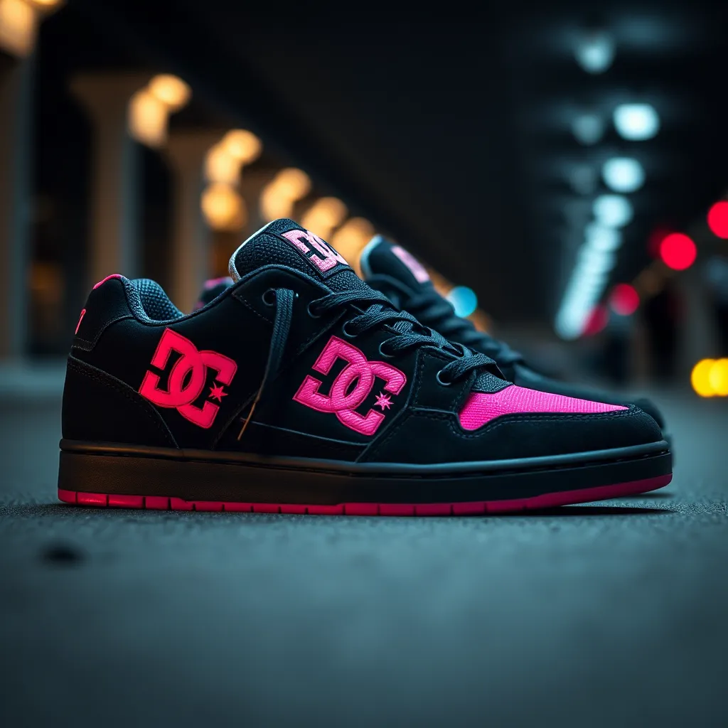 DC Shoes in Black and Pink: Style and Impact