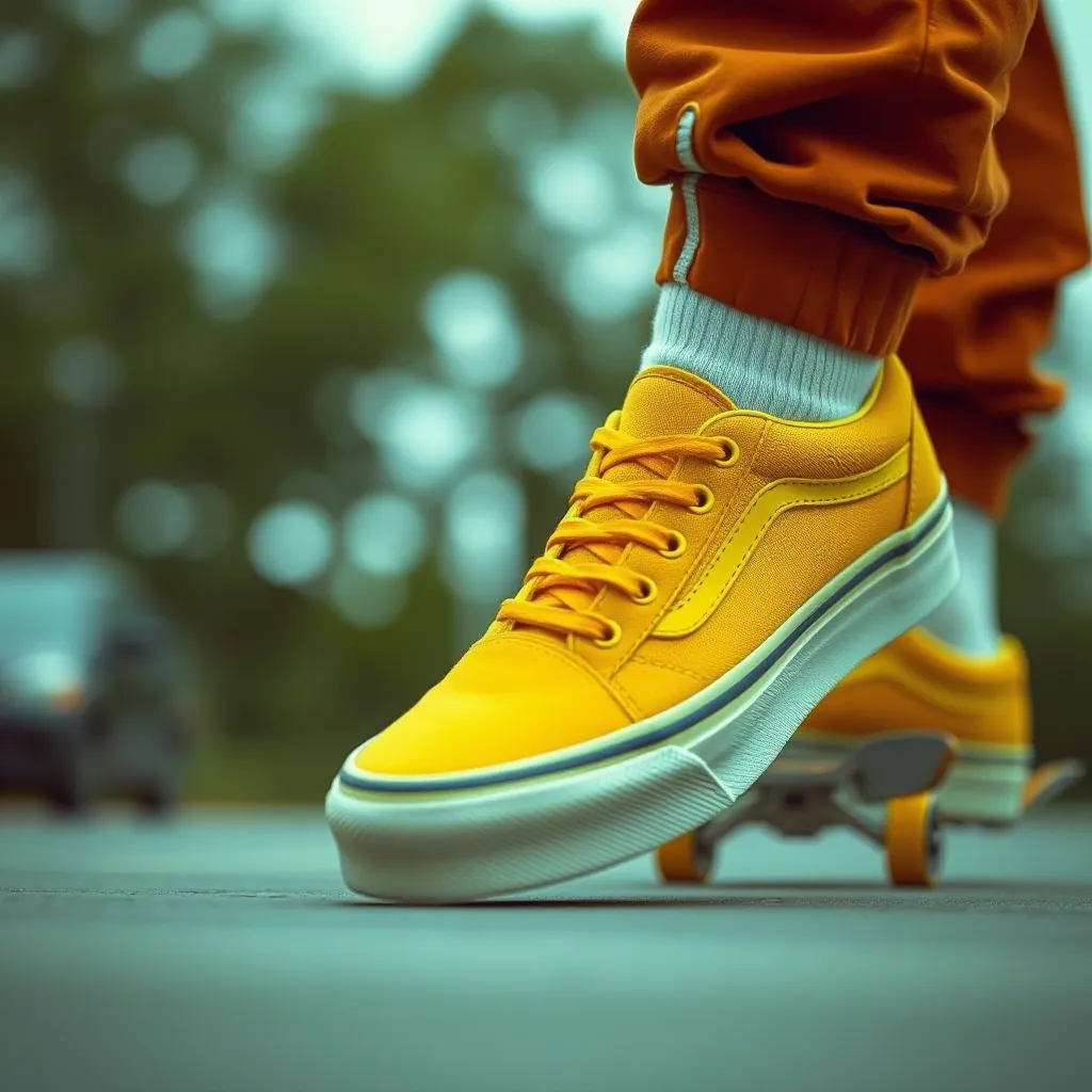 Exploring Green and Yellow Vans in Skate Culture