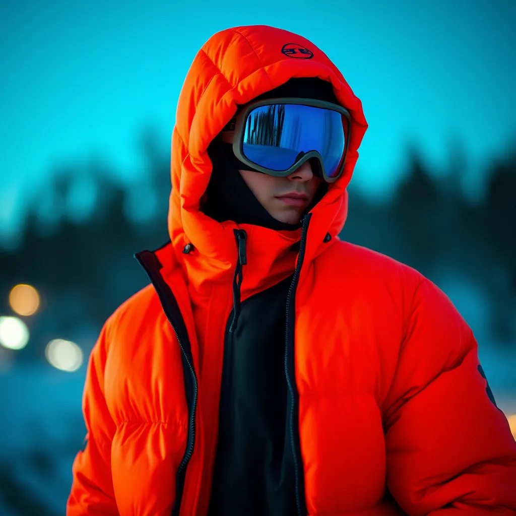 The Neon Orange Puffer Jacket: Style Meets Functionality